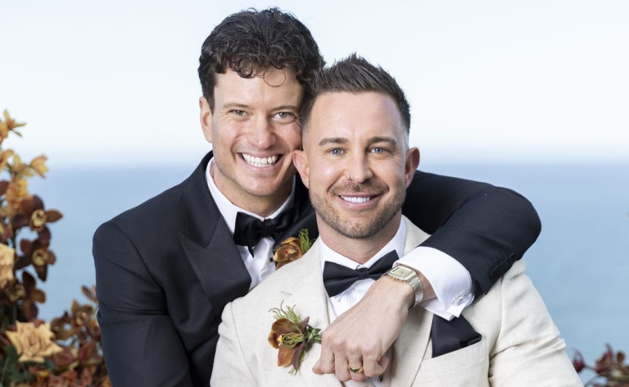 Sam and Chris from the reality TV show Married at First Sight 2026 ...