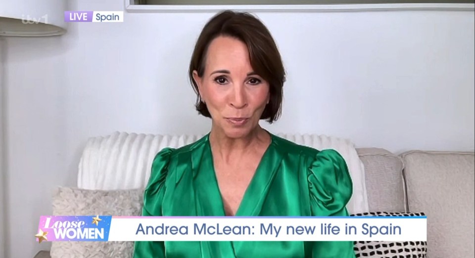 Andrea McLean couldn't help but cry when she revealed that her time is ...
